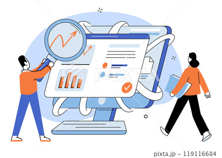 Competitors analysis vector illustration....のイラスト素材 [119116684] - PIXTA