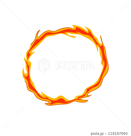 spark circle fire cartoon vector illustrationのイラスト素材 [119187093] - PIXTA