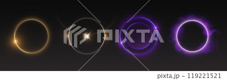 Circle halo light with overlay effectのイラスト素材 [119221521] - PIXTA