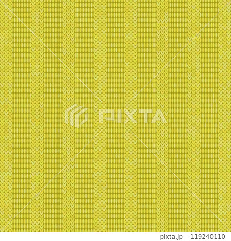 Vector Stylish Knit. Yellow Knitted Texture....のイラスト素材 [119240110] - PIXTA