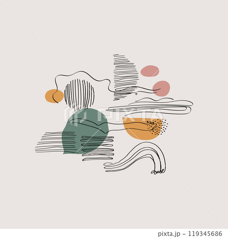 Abstract illustration with smooth lines and...のイラスト素材 [119345686] - PIXTA