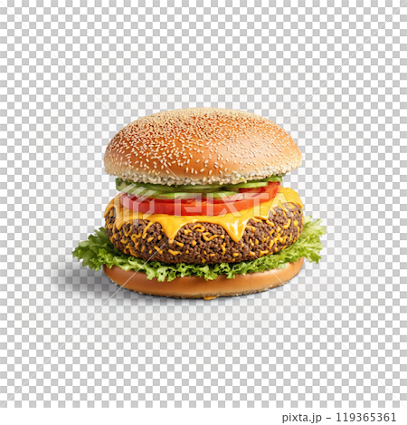 Veggie burger mandala a colorful circular...のイラスト素材 [119365361] - PIXTA