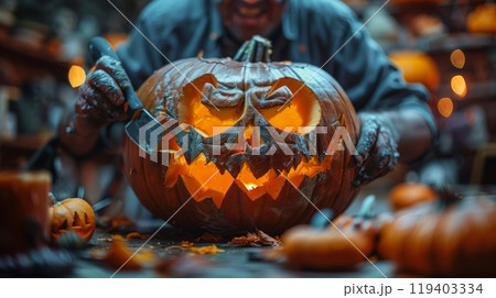 Halloween, the spookiest day of the year. A...のイラスト素材 [119403334] - PIXTA