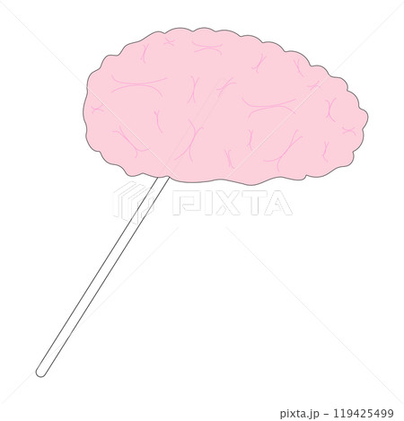 Vector illustration of a brain-shaped candy,...のイラスト素材 [119425499] - PIXTA