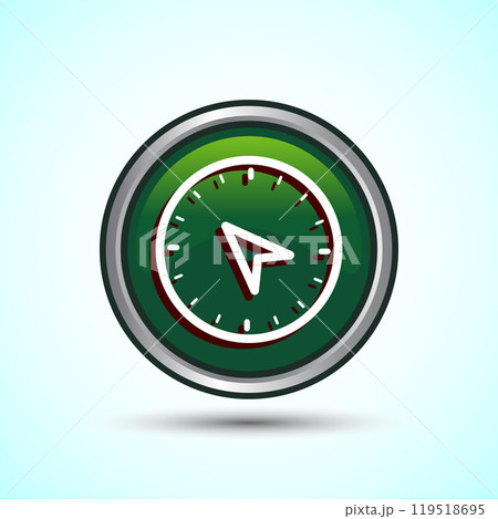 Compass icon design illustration, Navigation...のイラスト素材 [119518695] - PIXTA