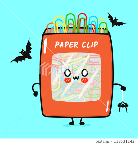 Terrible Paper clip character. Vector hand...のイラスト素材 [119531142] - PIXTA
