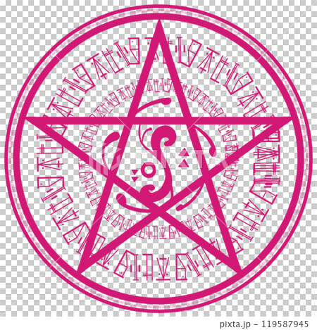 Pink magic circle - Stock Illustration [119587945] - PIXTA