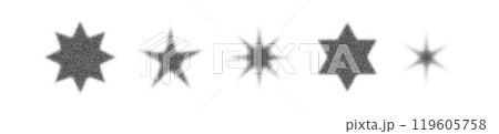 Halftone starburst with gradient dots and...のイラスト素材 [119605758] - PIXTA