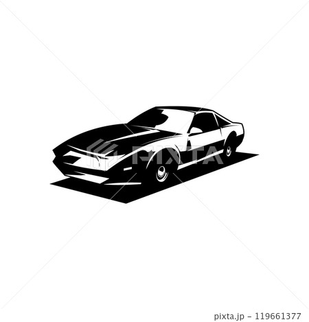 Kitt knight rider vector logo. presented with a...のイラスト素材 [119661377 ...