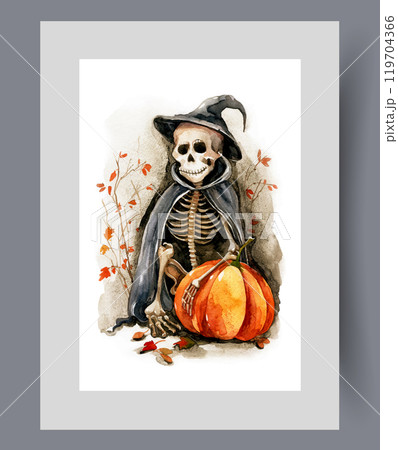 Monster appeared on Halloween night rests its...のイラスト素材 [119704366] - PIXTA