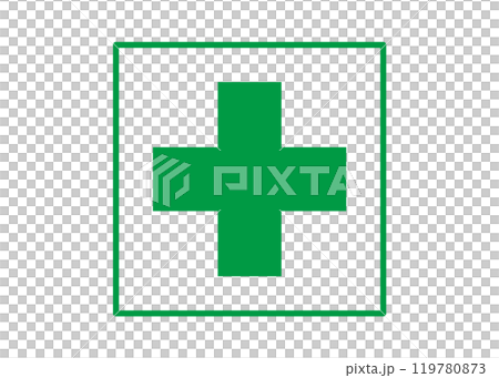 Safety first Green safety mark Safety sign... - Stock Illustration ...