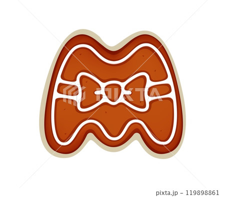 Gingerbread Christmas font alphabet or cookie...のイラスト素材 [119898861] - PIXTA