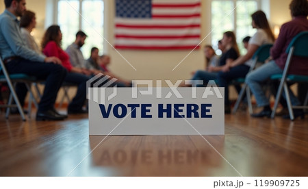 people voting, election place, polling station,...のイラスト素材 [119909725 ...