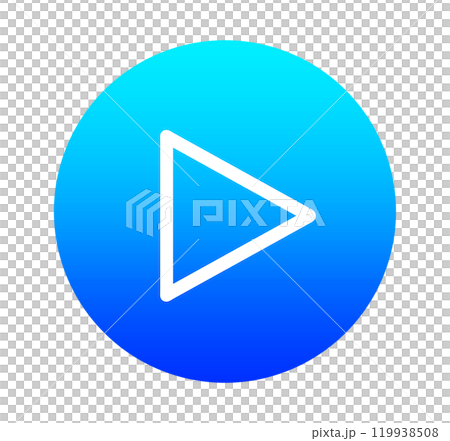 Blue gradient play symbol - Stock Illustration [119938508] - PIXTA
