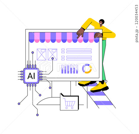 AI-Powered Predictive Stocking abstract concept...のイラスト素材 [120034453 ...