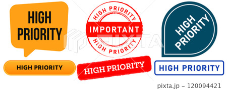 High priority first main VIP important client...のイラスト素材 [120094421] - PIXTA