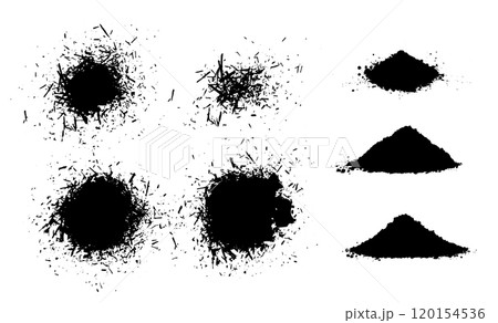 Powder Pile Icon, Dirt Symbol, Soil Sign, Dust...のイラスト素材 [120154536 ...