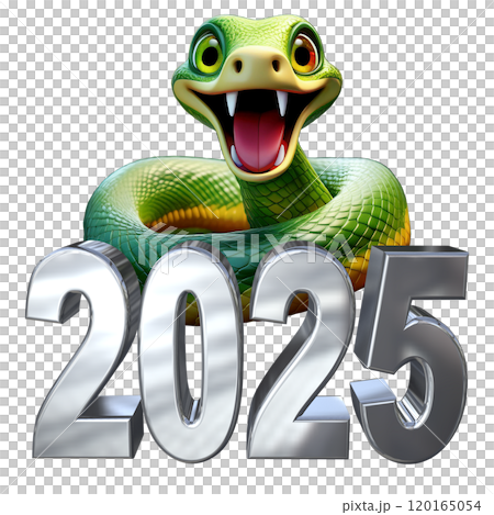 3DCG文字[2025巳年]（切り抜き）のイラスト素材 [120165054] - PIXTA