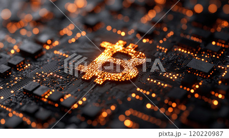 High-Resolution Bitcoin Stock Concept Image....のイラスト素材 [120220987] - PIXTA