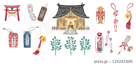 神道 神社 イラストセットのイラスト素材 [120265800] - PIXTA