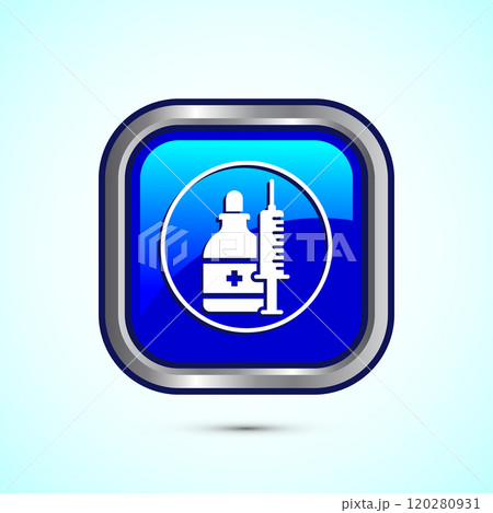 Vaccination, vaccine icon design illustration....のイラスト素材 [120280931 ...