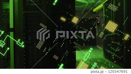 Image of digital data processing and circuit...のイラスト素材 [120347691] - PIXTA