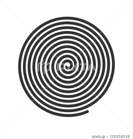 Spiral shape. Whirlpool, vortex or tornado,...のイラスト素材 [120358538] - PIXTA