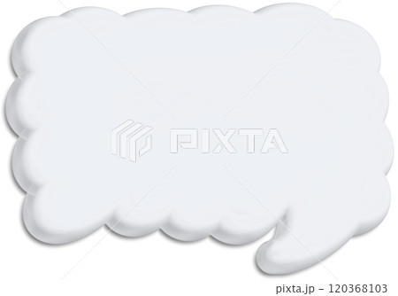 3D white text box illustrationのイラスト素材 [120368103] - PIXTA