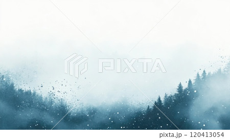 Calm Snow-Covered Winter Backgroundのイラスト素材 [120413054] - PIXTA