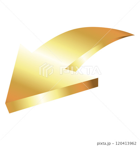 Golden bright beautiful arrow cursor designのイラスト素材 [120413962] - PIXTA
