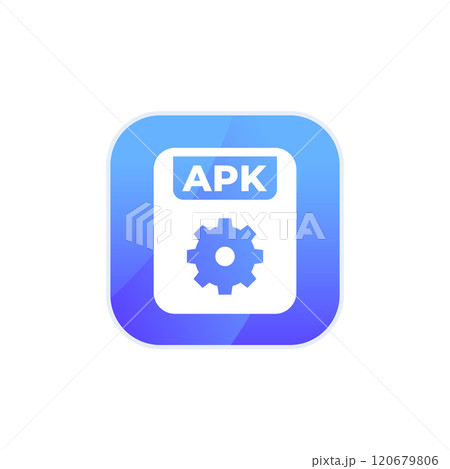 apk file vector icon for appsのイラスト素材 [120679806] - PIXTA