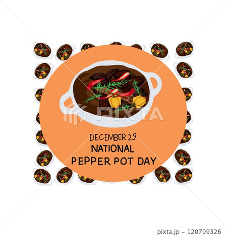 national pepper pot dayのイラスト素材 [120709326] - PIXTA