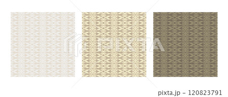 Set of seamless patterns in retro style brownのイラスト素材 [120823791] - PIXTA