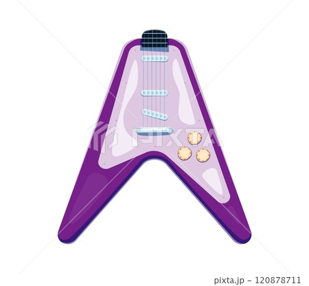 Electric guitar musical instrument font A...のイラスト素材 [120878711] - PIXTA