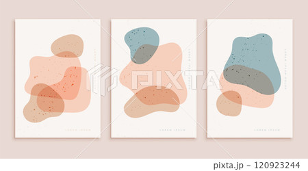 pastel colors poster template in contemporary...のイラスト素材 [120923244] - PIXTA