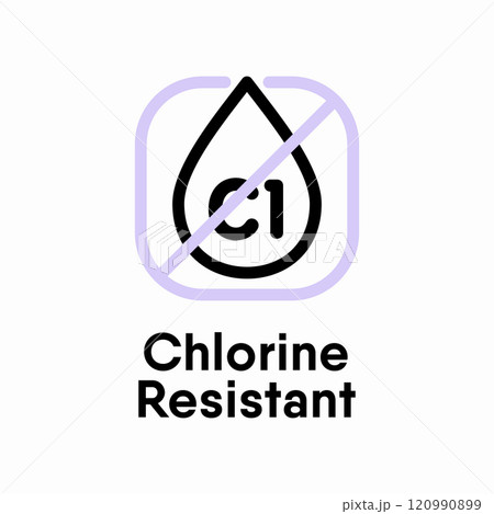 Chlorine Resistant vector information signのイラスト素材 [120990899] - PIXTA