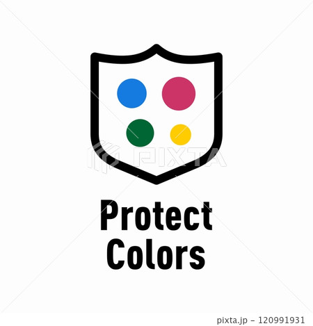Protect Colors vector information signのイラスト素材 [120991931] - PIXTA