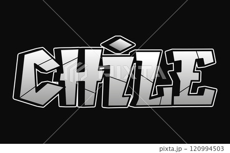 Chile - single word, letters graffiti style....のイラスト素材 [120994503] - PIXTA