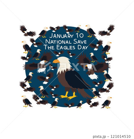 national save the eagles dayのイラスト素材 [121014510] - PIXTA