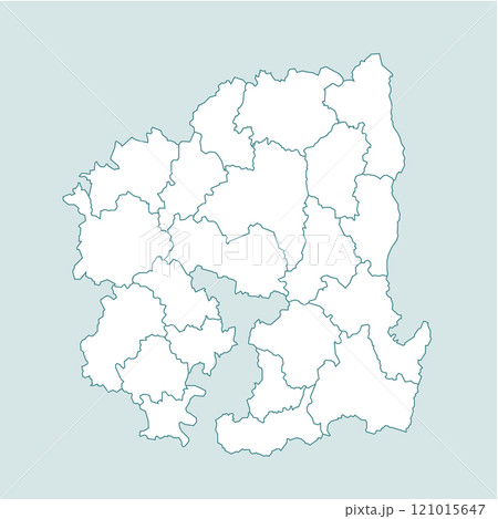 South Korea Gyeongsangbuk-do map illustrationのイラスト素材 [121015647] - PIXTA