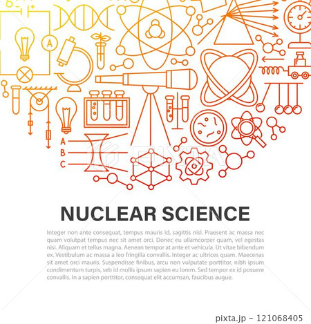 Nuclear Physics Icon Circle Conceptのイラスト素材 [121068405] - PIXTA