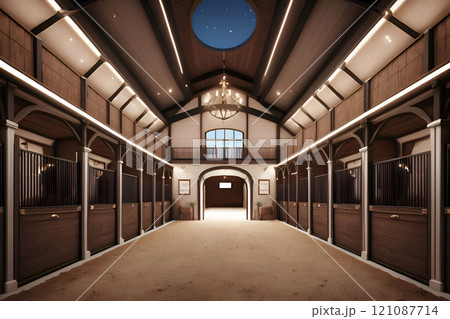 illustration of luxery modern sportive stable...のイラスト素材 [121087714] - PIXTA