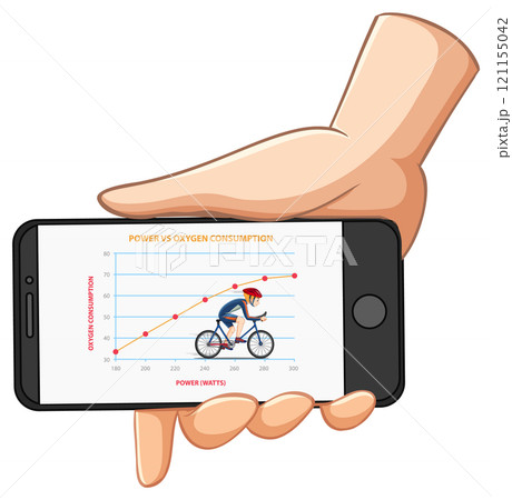 Cycling Performance and Oxygen Consumptionのイラスト素材 [121155042] - PIXTA