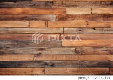 Reclaimed Pallet Wood Texture with Rustic Charm...のイラスト素材 [121162154 ...