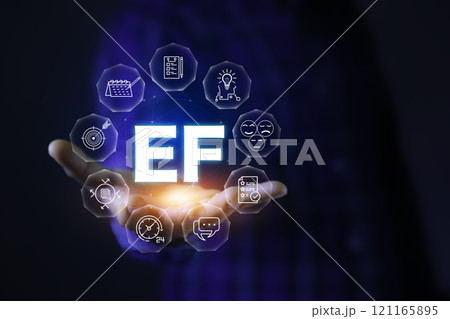 EF (Executive Functions), EF icon at hand....の写真素材 [121165895] - PIXTA