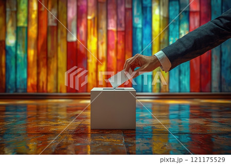 The Voting Process Submitting Your Ballot in a...のイラスト素材 [121175529 ...