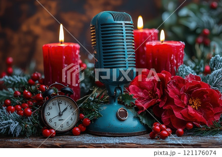 A beautifully designed festive microphone...のイラスト素材 [121176074] - PIXTA