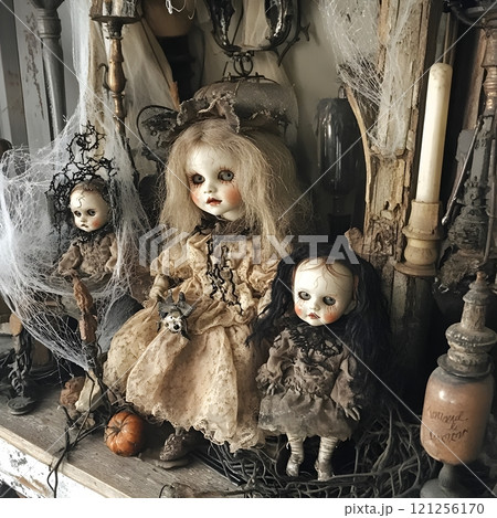 human skull and flower carved on woodのイラスト素材 [121256170] - PIXTA