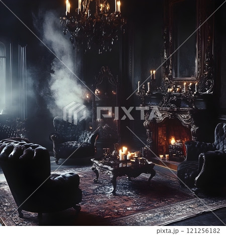 human skull and flower carved on woodのイラスト素材 [121256182] - PIXTA