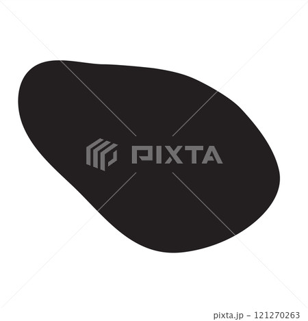 Freehand shape hand painted with ink paint swashのイラスト素材 [121270263] - PIXTA